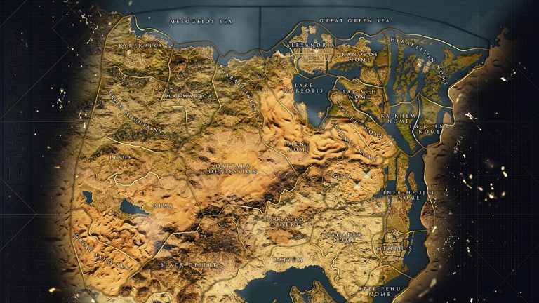 Así es el mapa completo de Assassin's Creed Origins — LaPS4