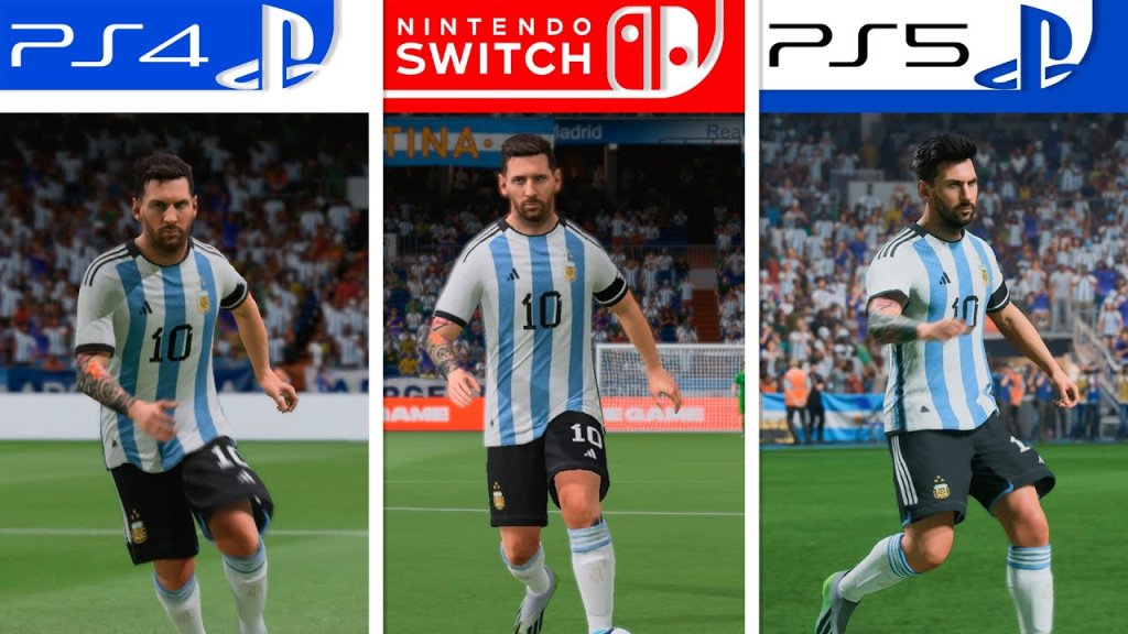 Comparativa gráfica de EA Sports FC 24 en PS5, PS4 y Switch