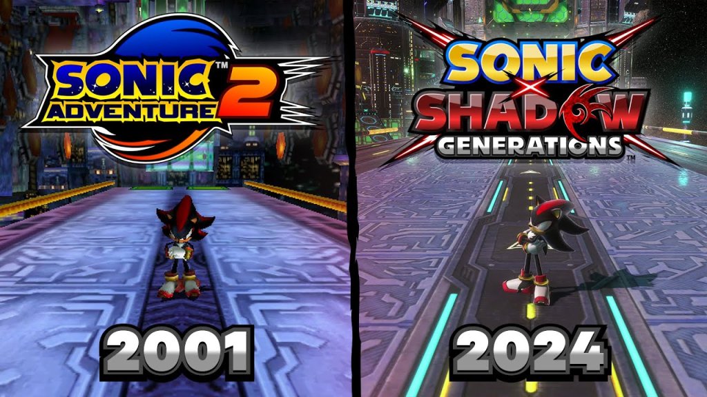 Sonic x Shadow Generations compara los nuevos escenarios de Shadow con versiones clásicas